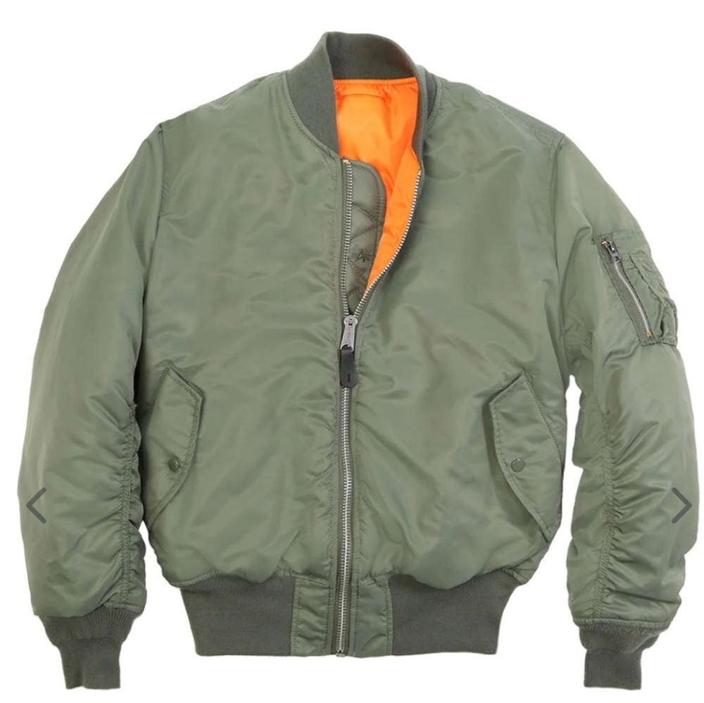 Vintage Airforce Bomber Flightline Jacket - Gem